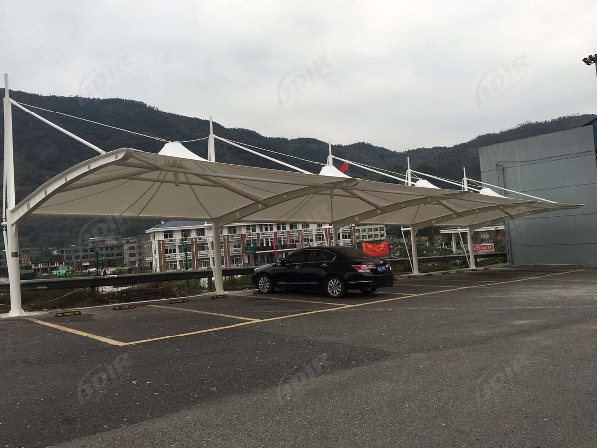 Cone Car Parking Sheds - Conical Car Parking Shades Structures Suppliers