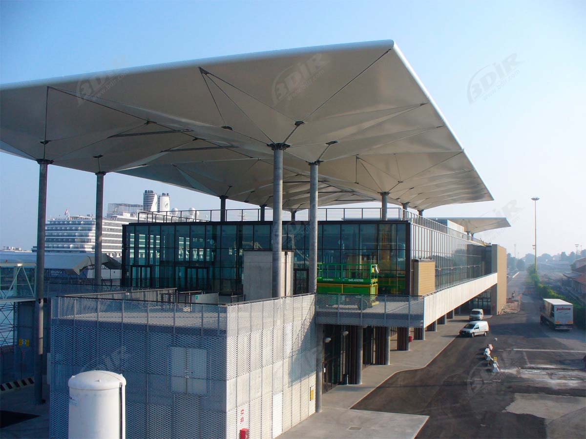 Custom Membrane Roofing Structures - PVC / PTFE / ETFE Roof Membrane ...