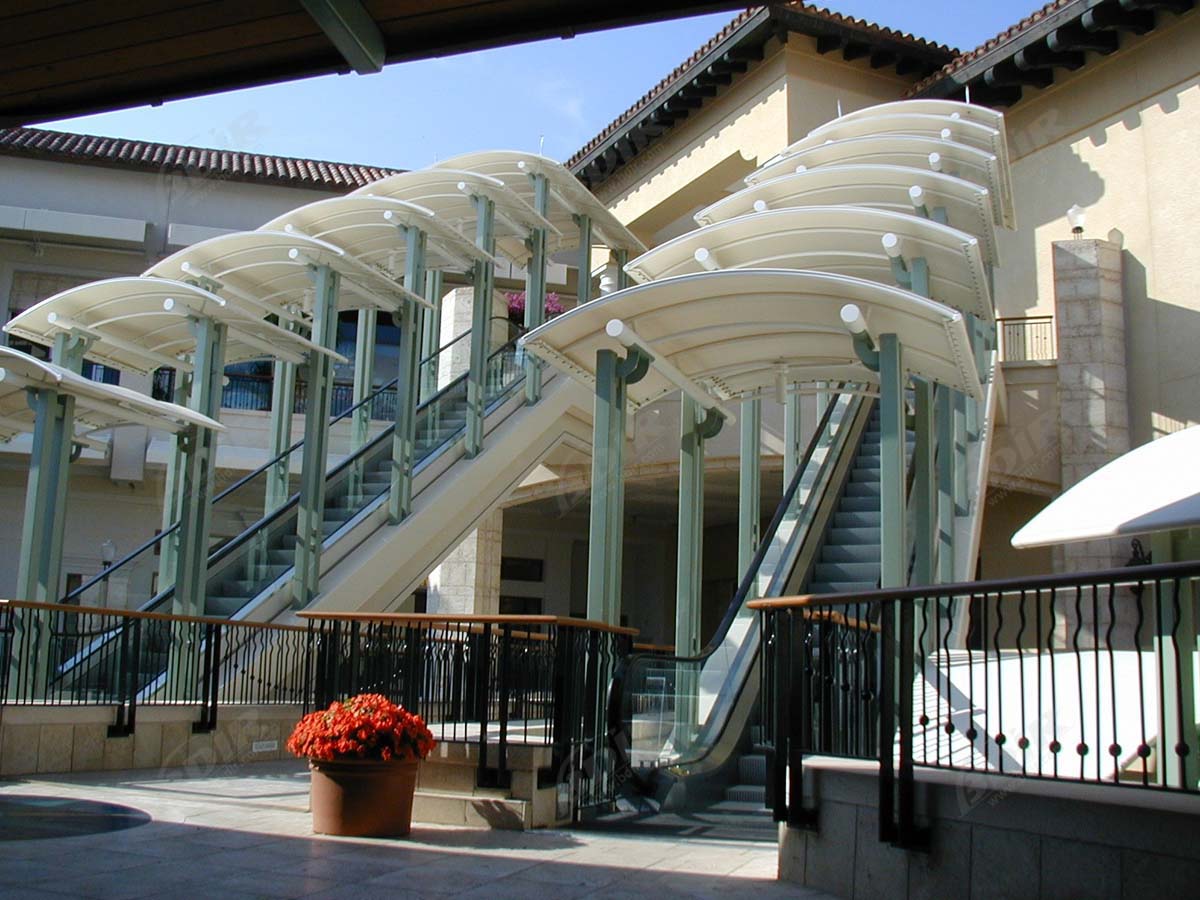 Custom Shade Structures for Elevators & Escalators - Atrium Roof / Canopy