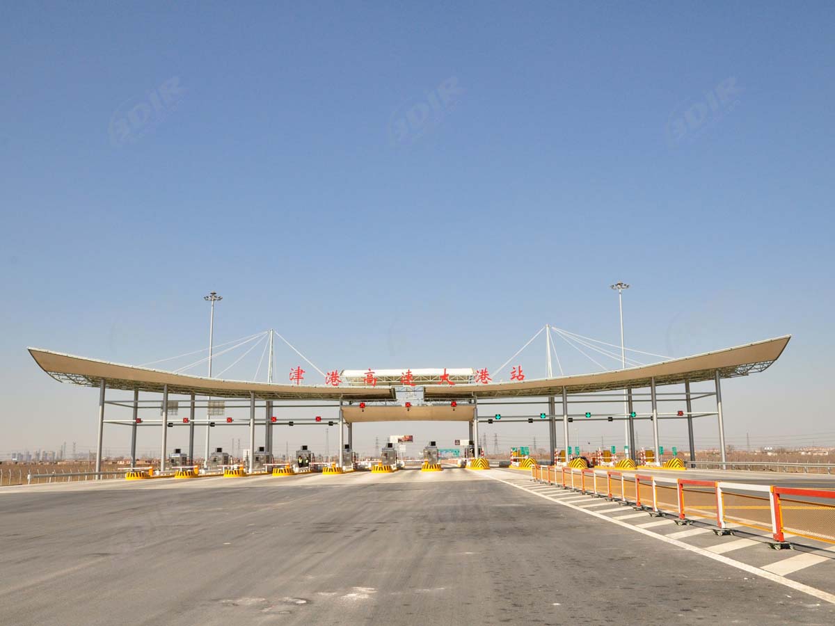 Highways Toll Plaza, Toll Booths, Toll Station Entrance Gate Tensile ...