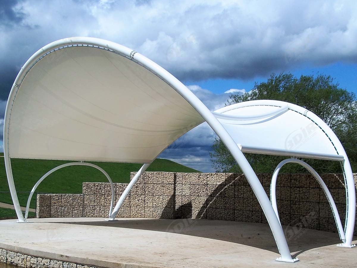 Outdoor Stage and Effect Tensile Structures, Fabric Canopies Coverings