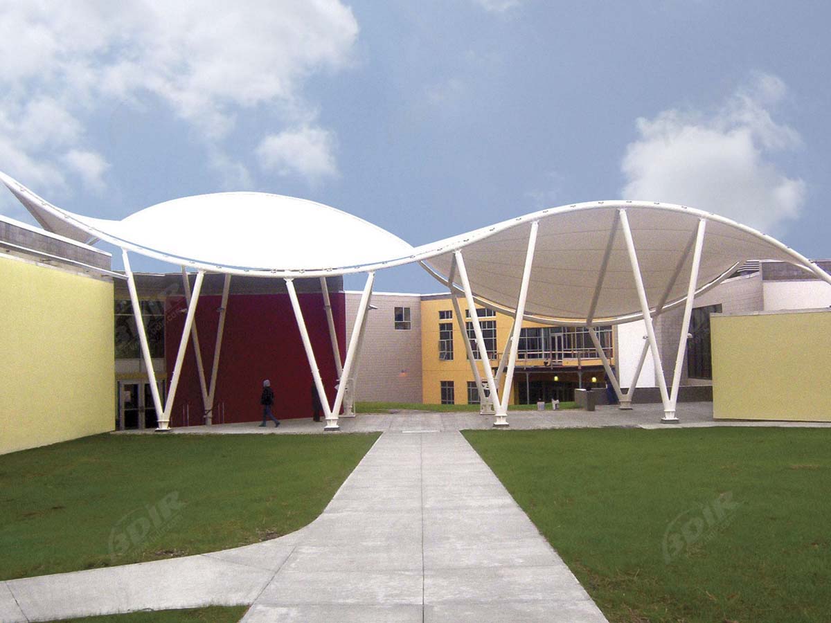 Tensile Structures for Fabric Covered Walkways - Corridor Roof ...