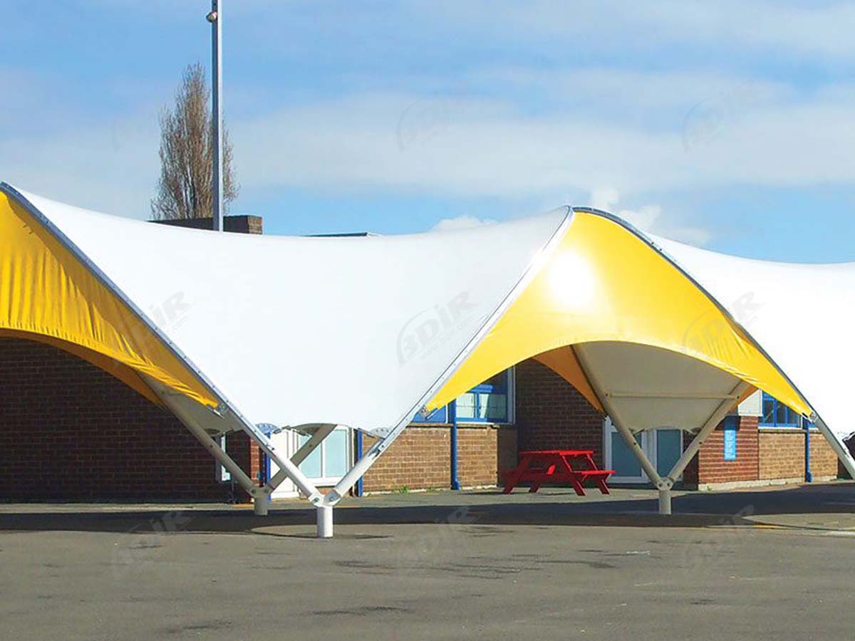 Tensile Structures for Fabric Covered Walkways - Corridor Roof ...