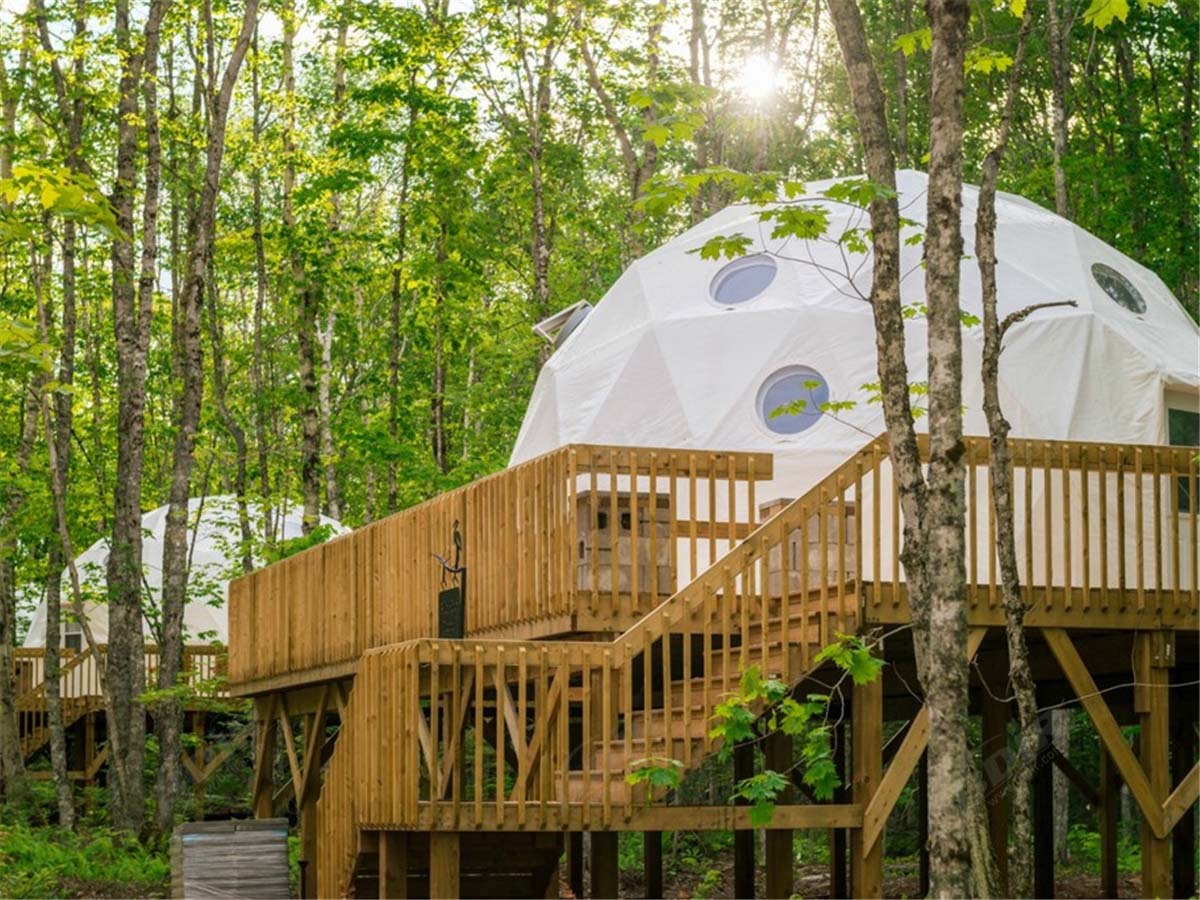 Luxury Spherical Dome Pod, Comforts Wild Camping Tented Accommodation