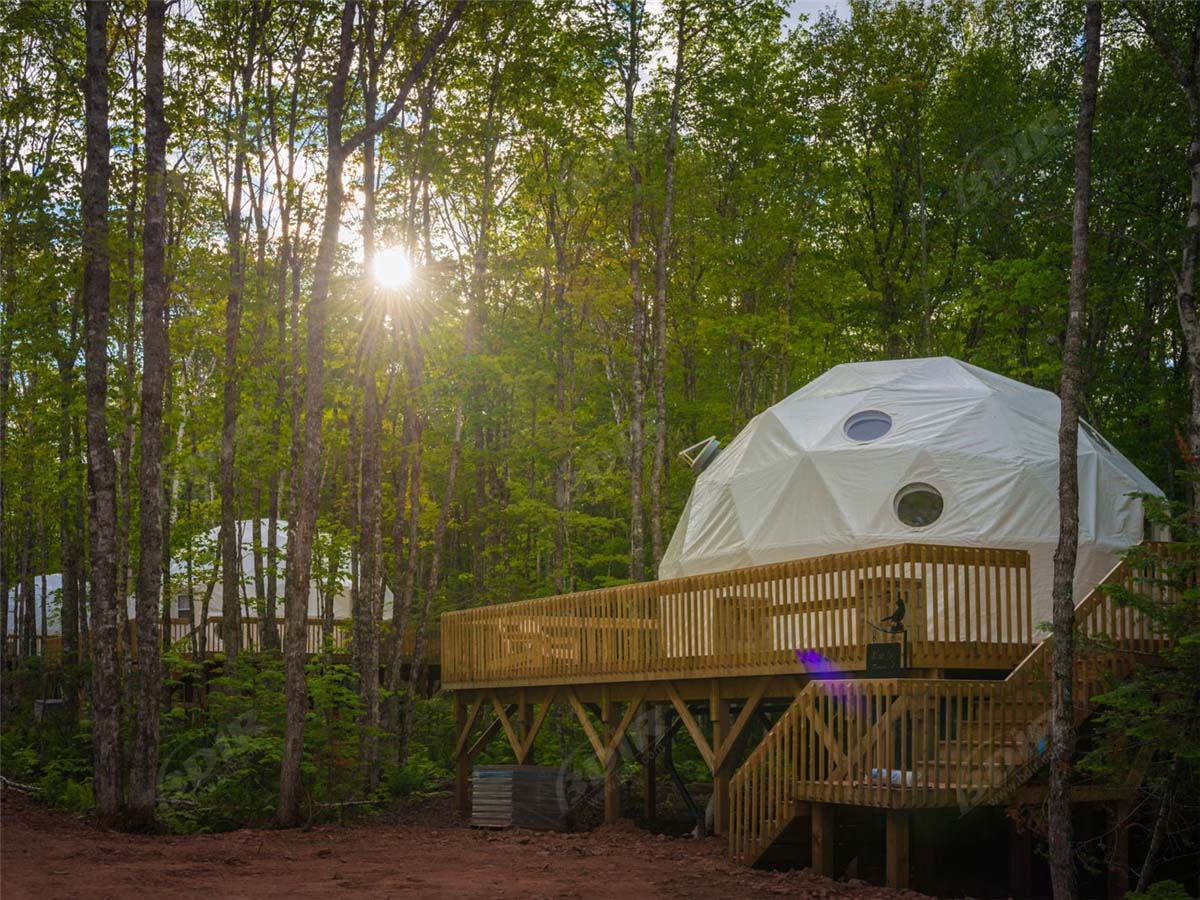 Luxury Spherical Dome Pod, Comforts Wild Camping Tented Accommodation