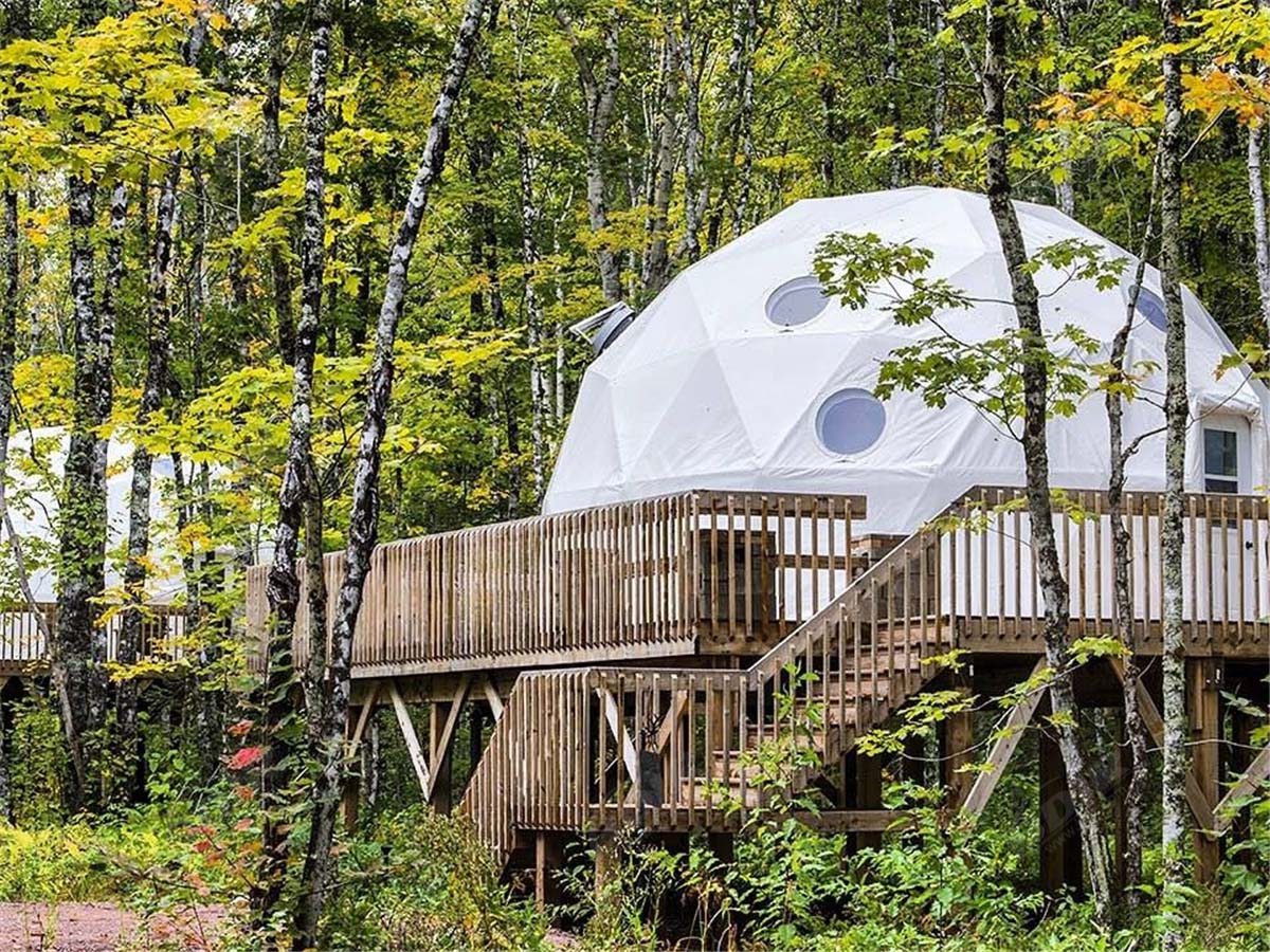 Luxury Spherical Dome Pod, Comforts Wild Camping Tented Accommodation