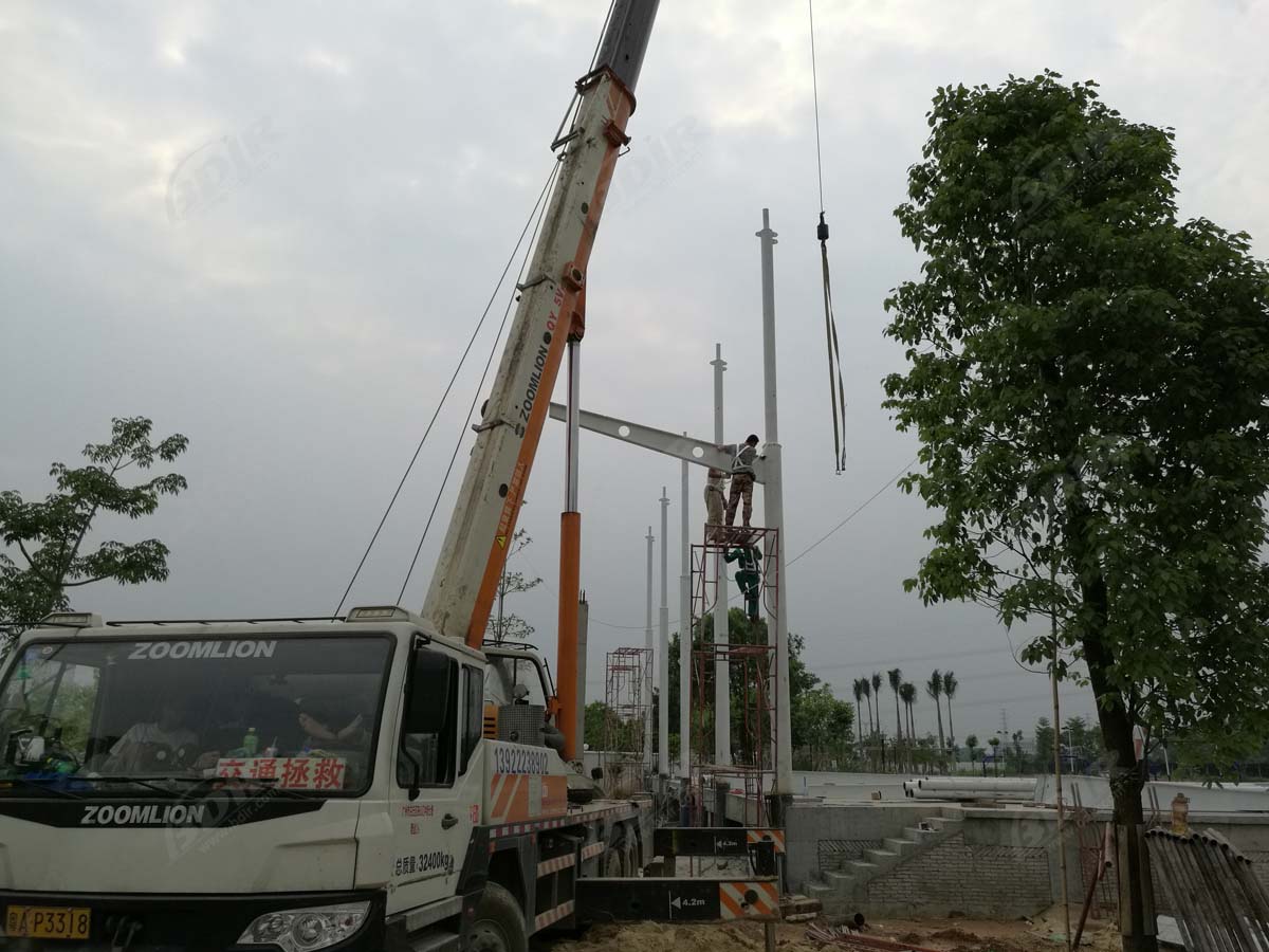 PVDF Fabric Tensile Structure for Guangzhou Art School Grandstand ...