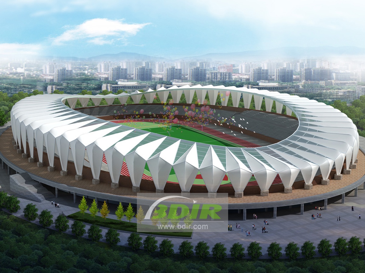 Tensile Structures for Gymnasium, Soccer Football Stadium, Sports Center