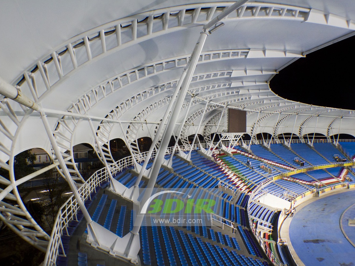 Tensile Structures for Gymnasium, Soccer Football Stadium, Sports Center