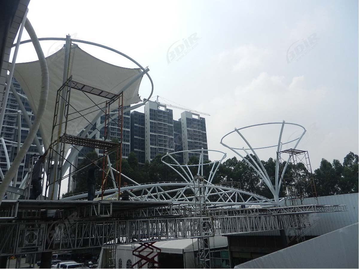 Tensile Roof Structure for Entrance & Gate, Gree Group - Zhuhai, China